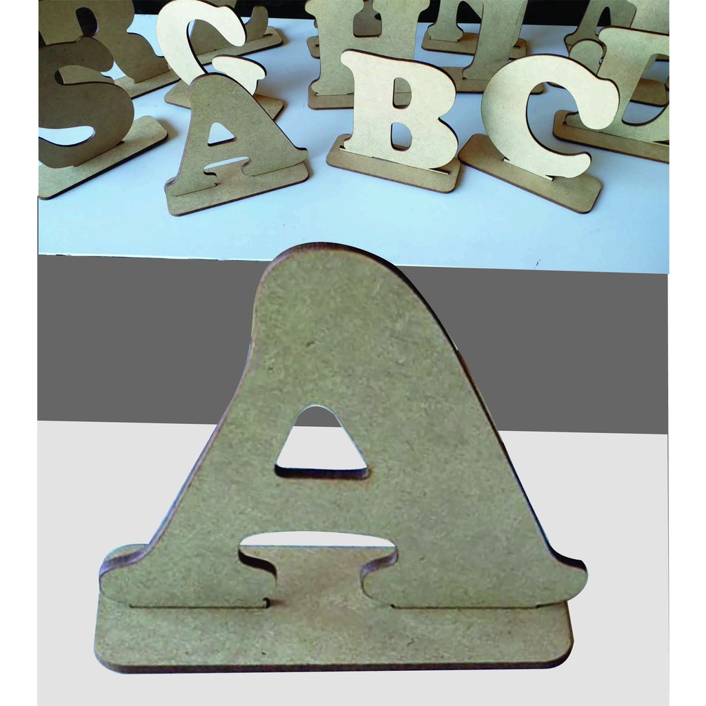 1 Letra de mesa em MDF na base 10cm altura Para Festas | Shopee Brasil