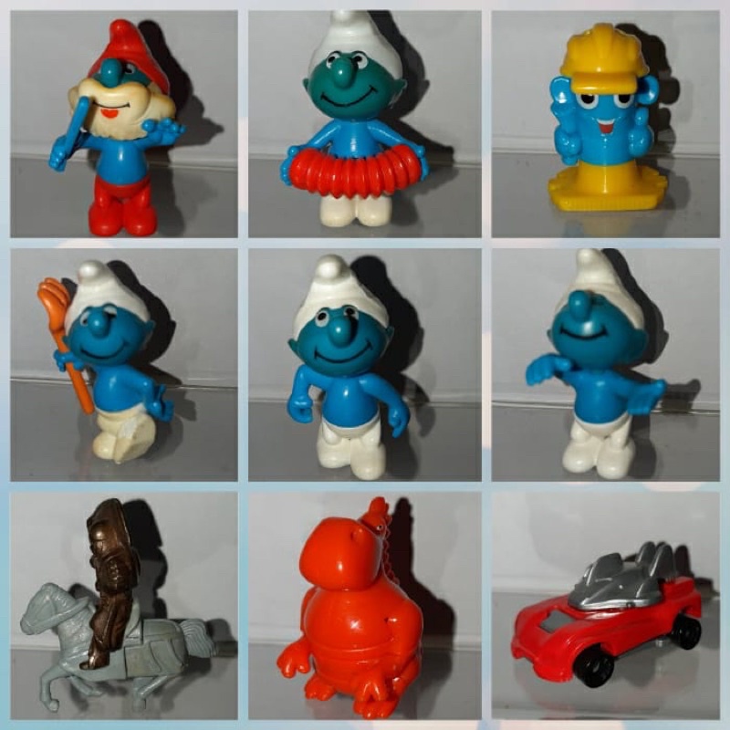 Complete sua coleção kinder Ovo Smurfs. Leia a descrição. | Shopee Brasil