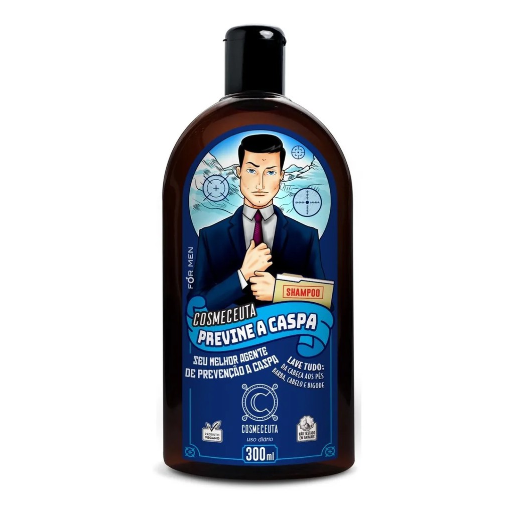 Shampoo Previne a Caspa Cosmeceuta Masculino 300ml - Anti Caspa ...