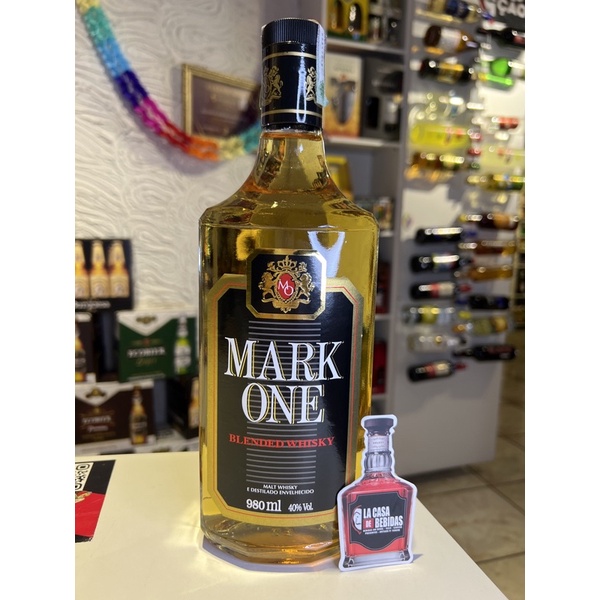 Whisky Premium Mark One blended 1L | Shopee Brasil