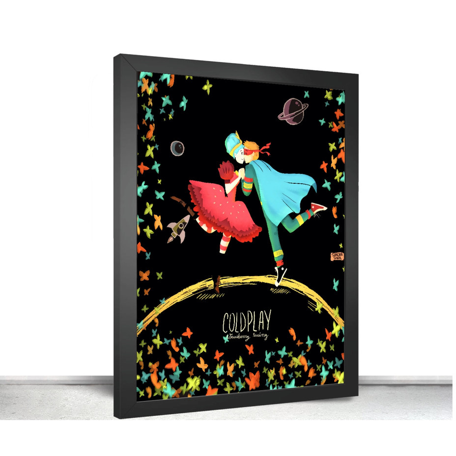 Quadro Decorativo poster Coldplay Classico Rock Retro | Shopee Brasil