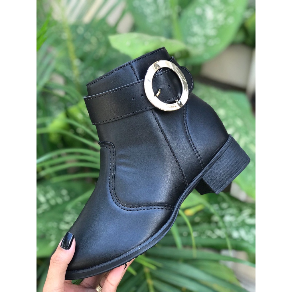 Bota adulto feminina com fivela | Shopee Brasil