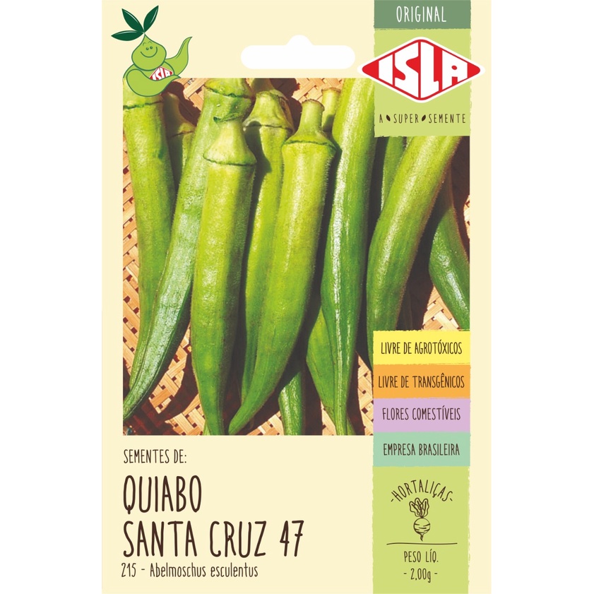 Semente de Quiabo - Sementes Hortaliças Isla | Shopee Brasil
