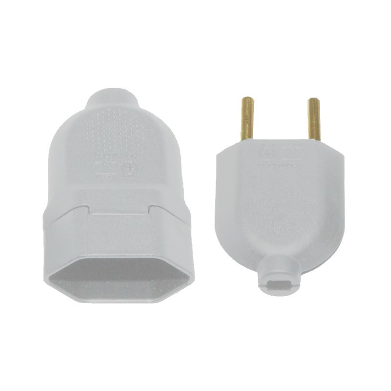 Plug Tomada Macho E Femea Para Extensão Kit tomada fêmea | Shopee Brasil