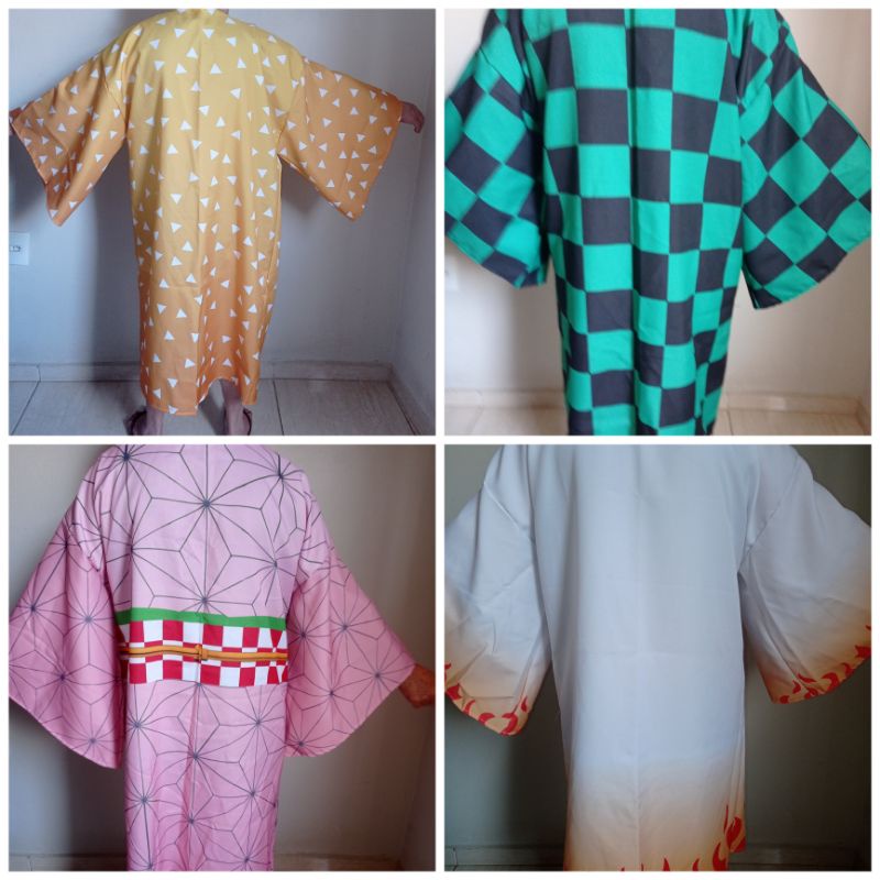 Haoris/Kimono Demon Slayer/ Kimetsu no Yaiba anime Cosplay | Shopee Brasil