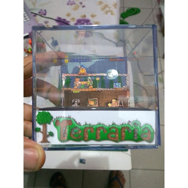 Diorama Cubo 3D-Terraria | Shopee Brasil