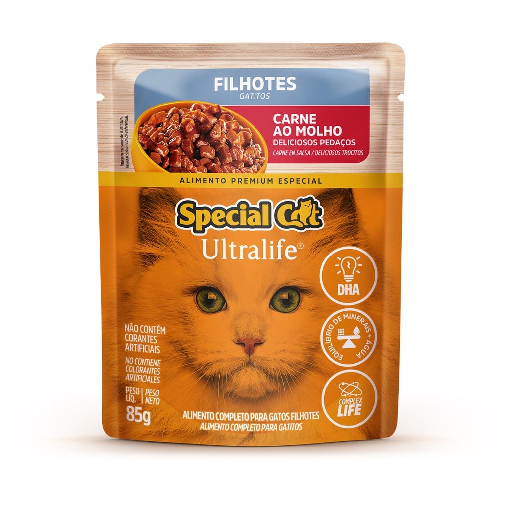 Sachê Special Cat Premium Especial para Gatos 85g - Escolha o Sabor ...