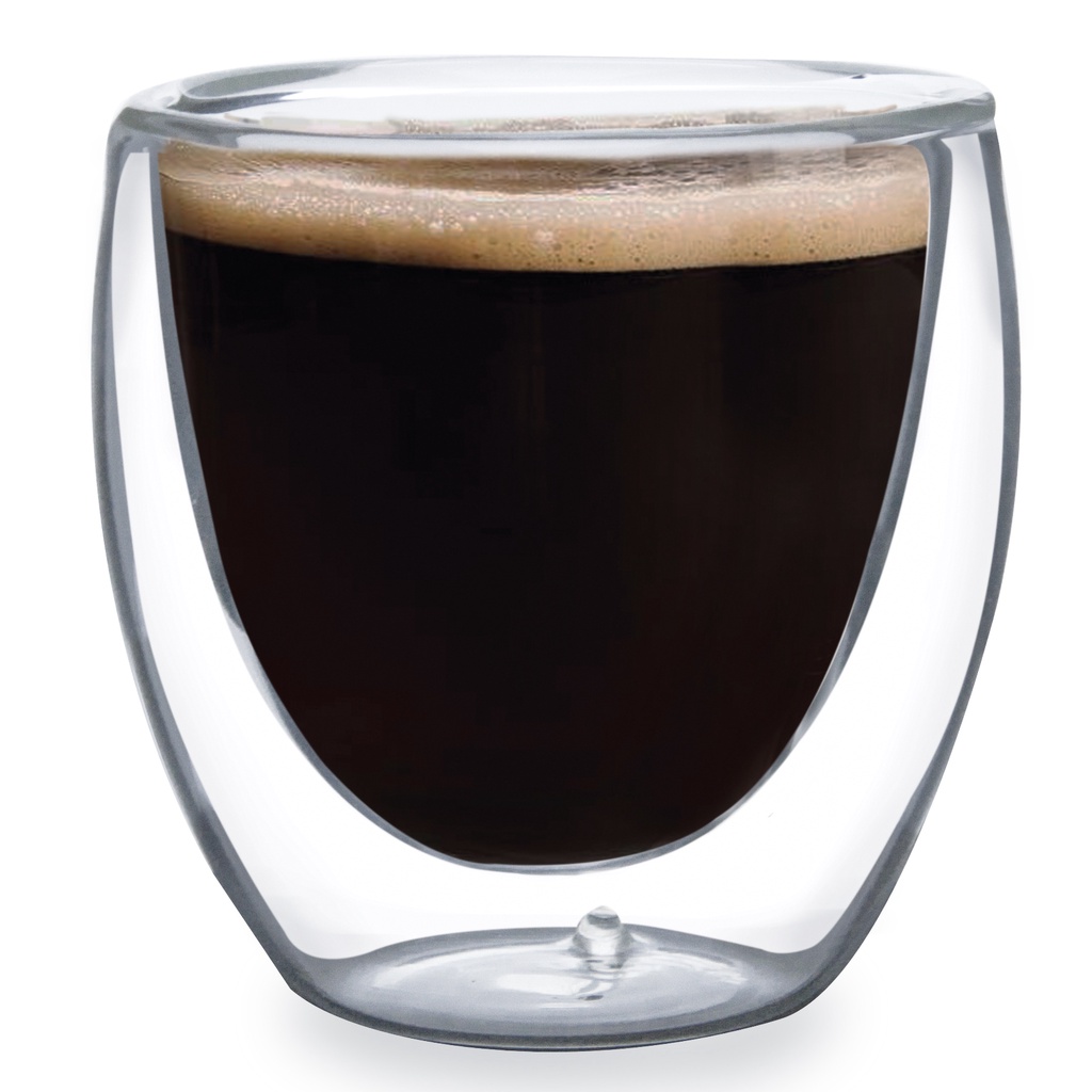 Copo Vidro Café Nespresso Dolce Gusto 80ml Parede Dupla | Shopee Brasil