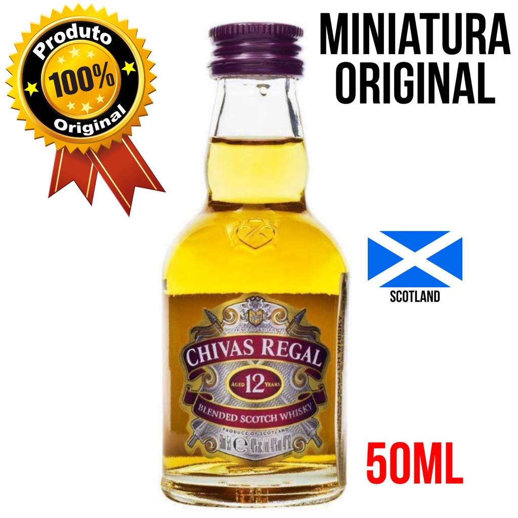 Mini Whisky Chivas 12 Anos 50ml | Shopee Brasil