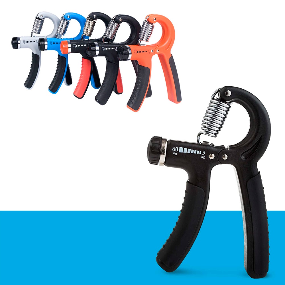 Hand Grip Flexor De Punho Com Mola Ajustável Antebraço Mãos 10 A 40 Kg ...