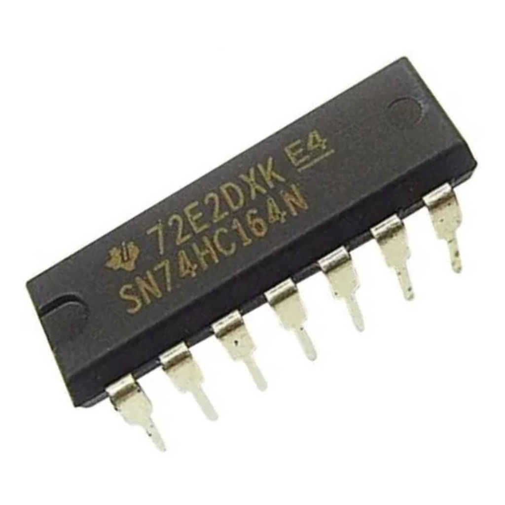 74HC164 Circuito Integrado - Shift Register C.I SN74HC164N - TEXAS Kit ...