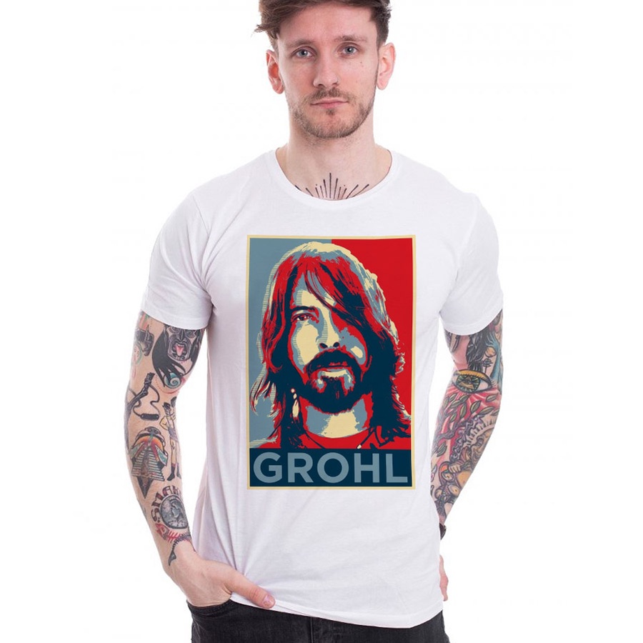 Camiseta Foo Fighters Bandas de Rock Dave Grohl Moda Música Camisas ...