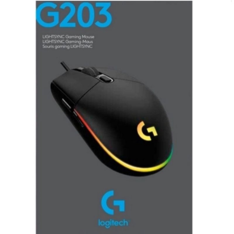 Mouse Gamer Logitech G203 | Shopee Brasil