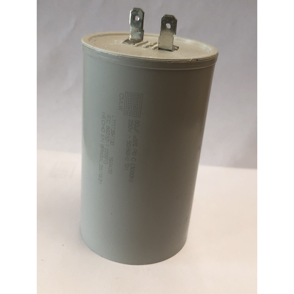 Capacitor Permanente 80uf-250v WEG | Shopee Brasil