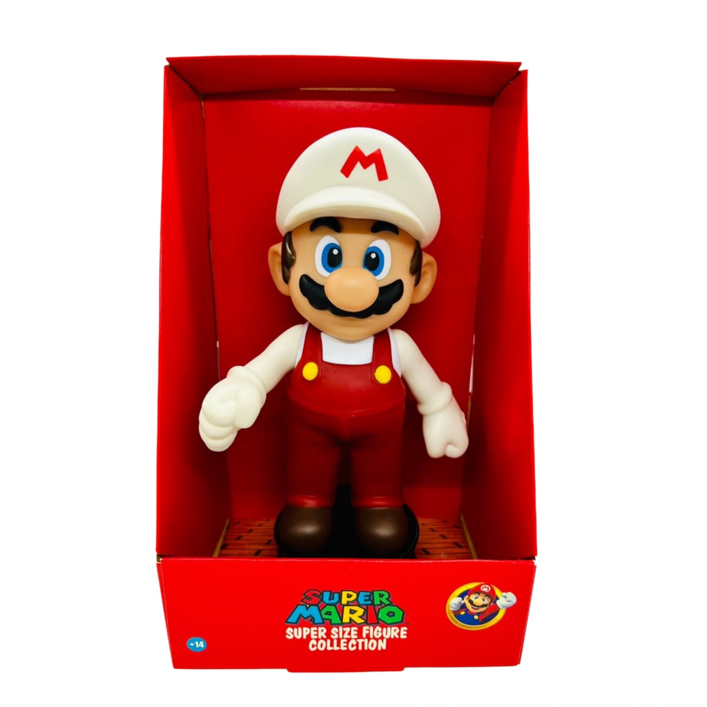 Boneco Super Mario Bros Branco Articulável 22cm Action Figure ...
