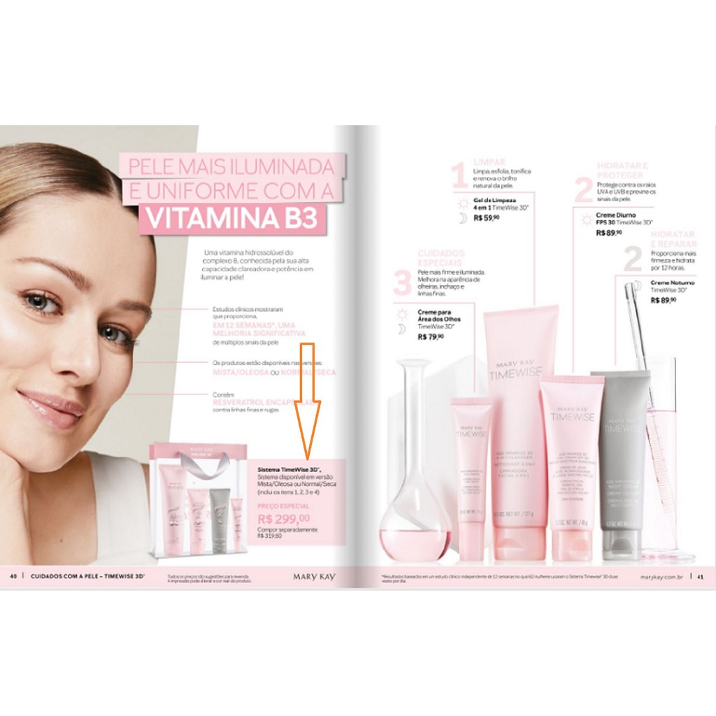 Kit Maquiagem Completo Mary Kay Anti-idade Timewise 3d | Shopee Brasil