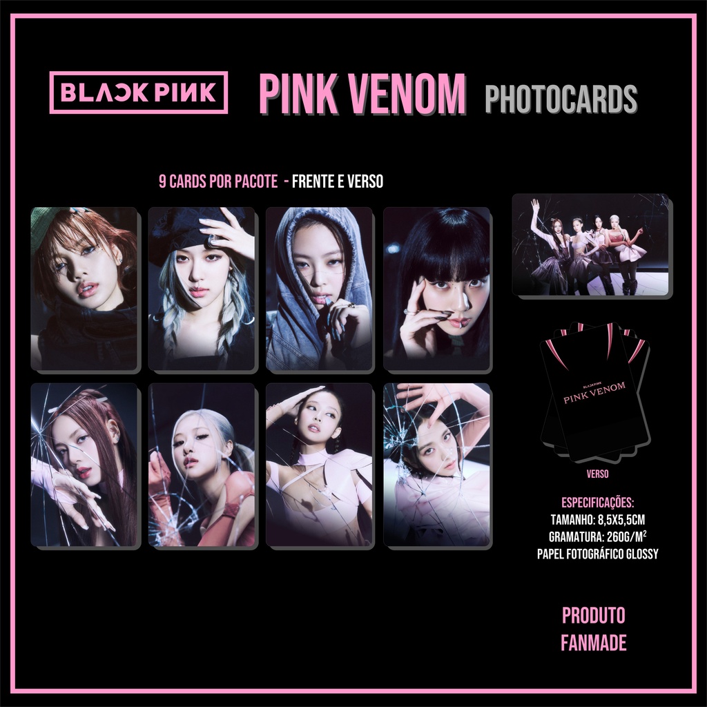 Blackpink - Pink Venom - Photocards Fanmade | Shopee Brasil