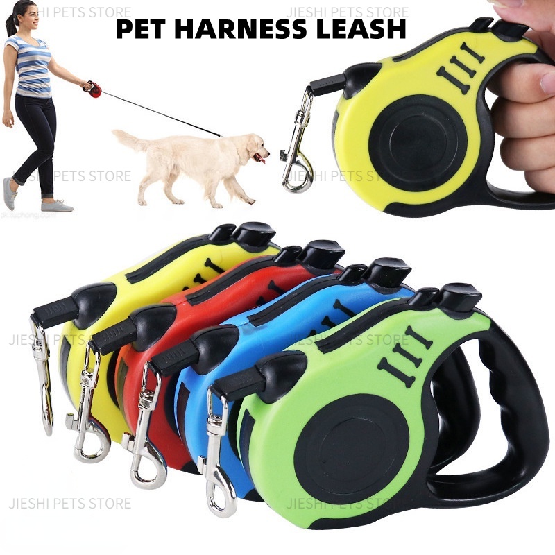 Pet Retratil Retractor Cão Trela Do Gato Automático Andando Leash Guia ...