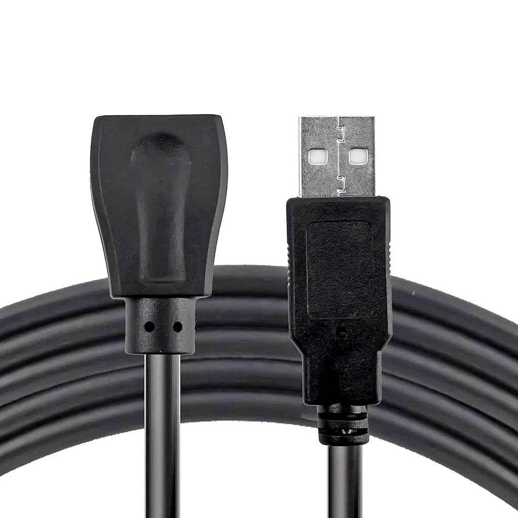 Cabo Extensor USB de 5 Metros AM+AF Macho x Fêmea com Filtro Preto NT ...