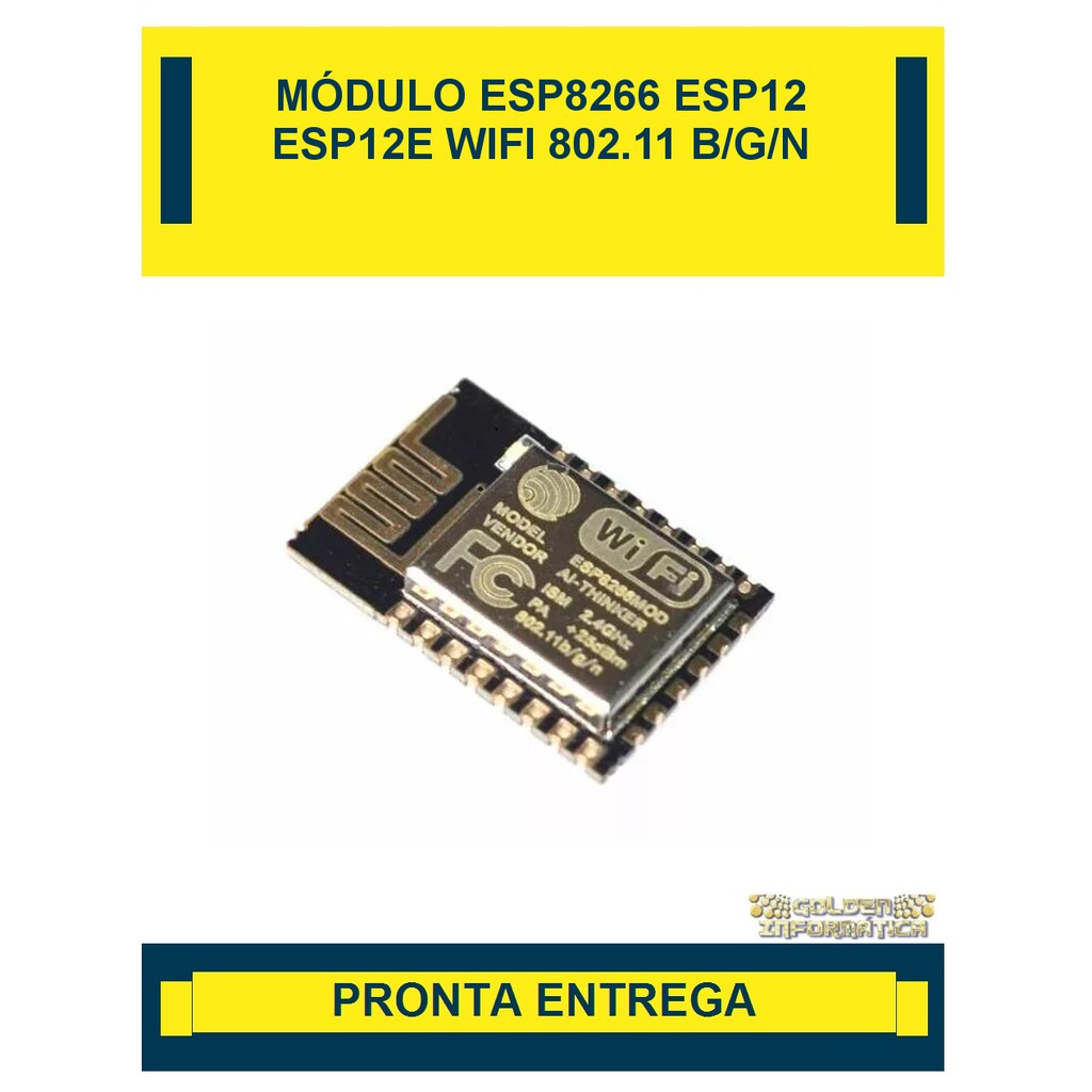 ESP8266 ESP12E ESP12 WIFI B/G/N | Shopee Brasil