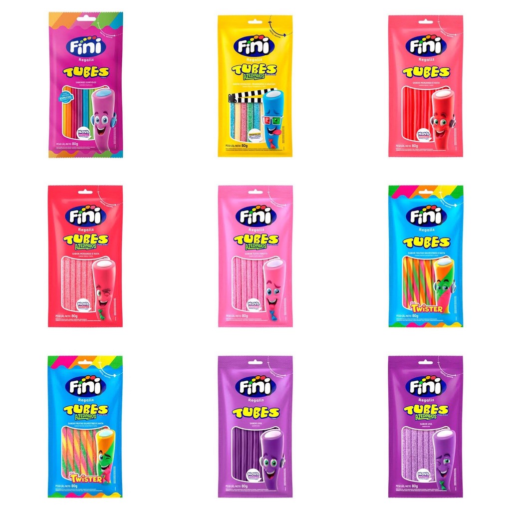 Fini Balas Tubes 80g Diversos Sabores | Shopee Brasil