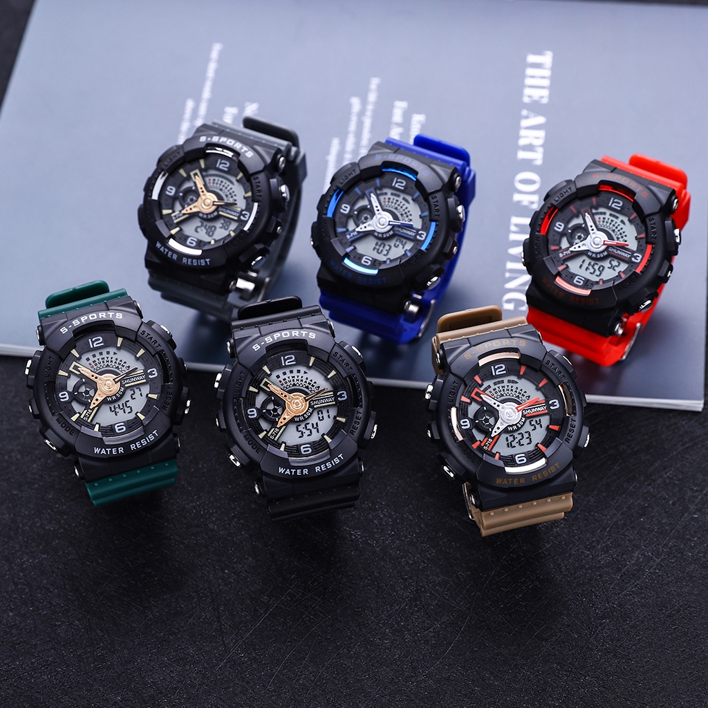 Relogio De Pulso Masculino De Luxo Digital De Pulso A Prova D Água Eletrônico Esportivo Militar ...