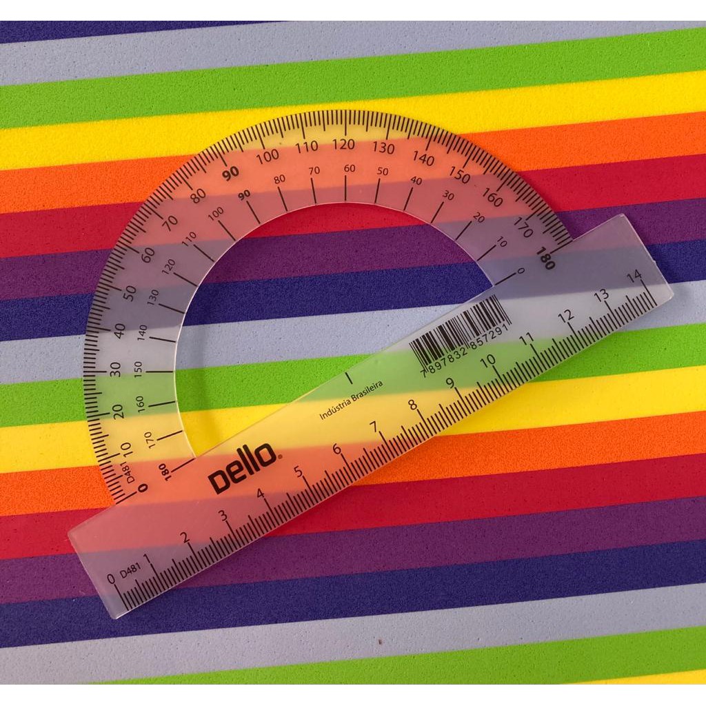 Transferidor 180º flexível Dello. | Shopee Brasil