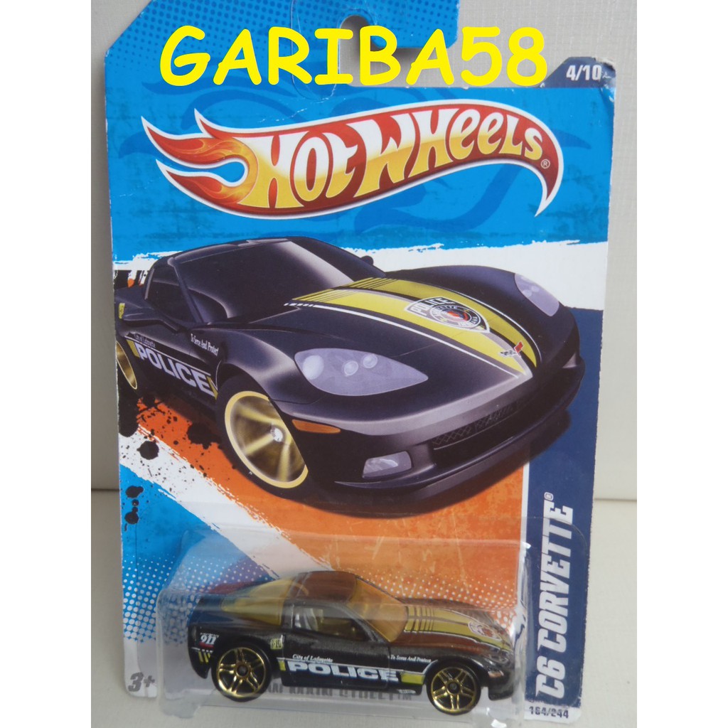 HOT WHEELS C6 CORVETTE POLICE 2011 SERIES GARIBA58 | Shopee Brasil