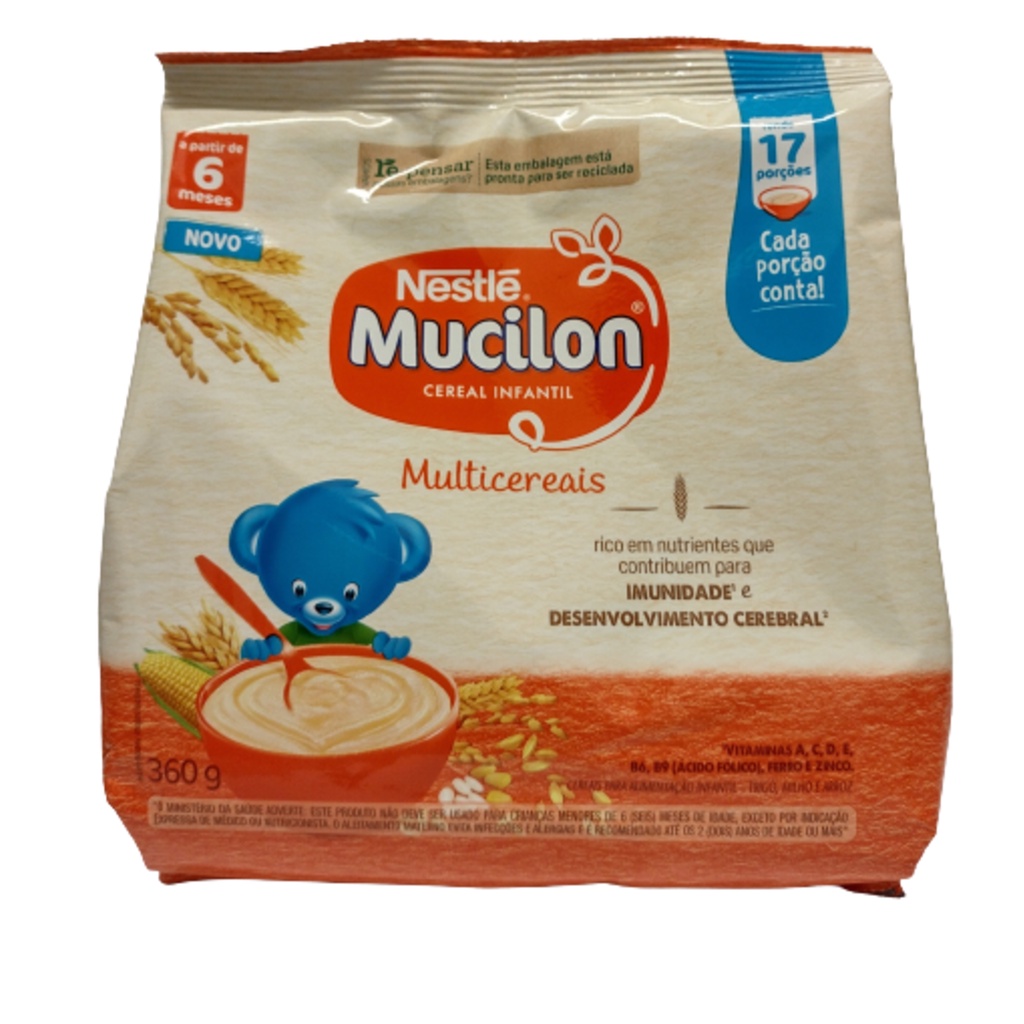 Mucilon Nestle Multi Cereais Sache 360G | Shopee Brasil