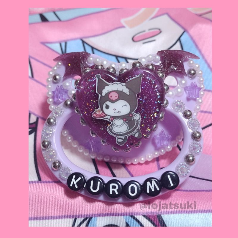 Chupeta Adulta pacifier Kuromi Maid chupeta adulta kawaii sanrio paci ...