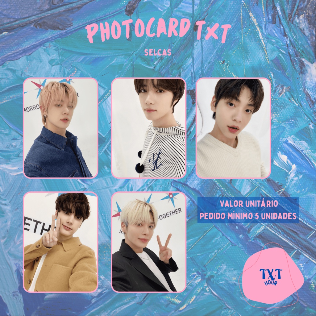 PHOTOCARD TXT (TOMORROW X TOGETHER) SELCAS | kpop card fanmade | Shopee ...