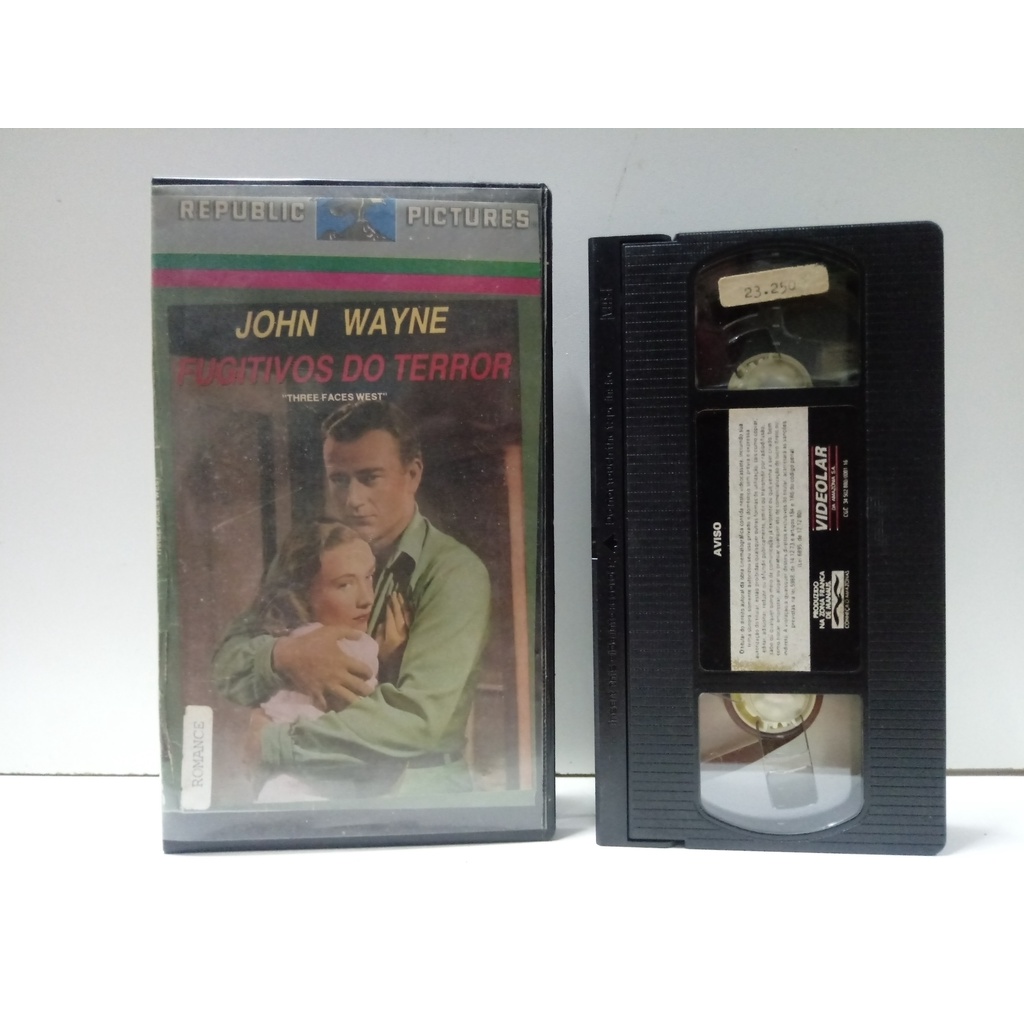 FITA VHS FILME- FUGITIVOS DO TERROR- JOHN WAYNE/FV552 | Shopee Brasil