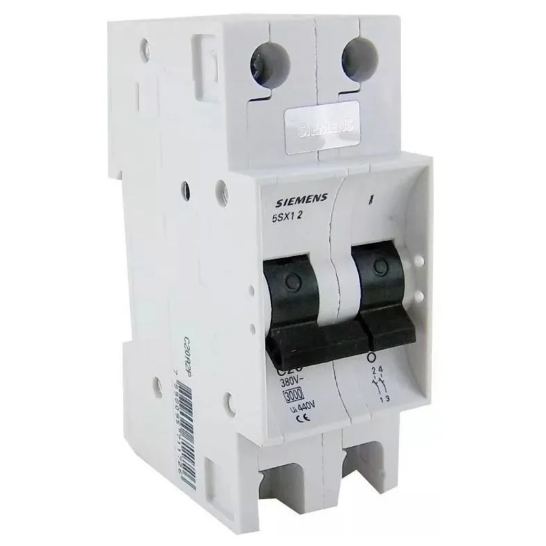 Disjuntor Bipolar 20a Curva C 5sx1 220-7 Siemens (curva C) | Shopee Brasil