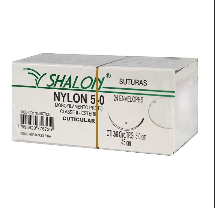 FIO SUTURA NYLON 4-0 45CM AGULHA 2,5cm e 3/8 C/ 24 UND SHALON | Shopee ... FIO SUTURA NYLON 4-0 45CM AGULHA 2,5cm e 3/8 C/ 24 UND SHALON | Shopee ...