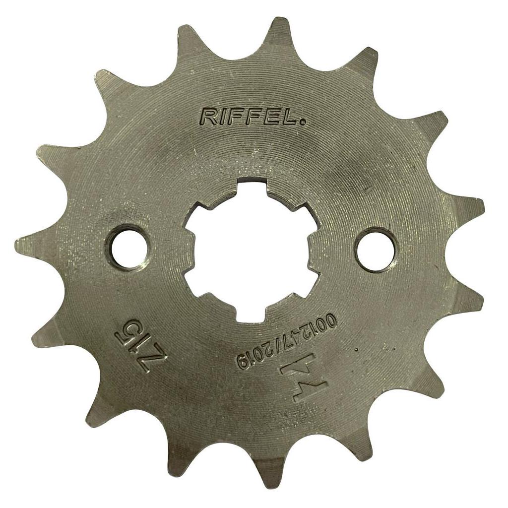 Pinhão 15 Dentes Riffel Gsr 150 Ybr Factor Xtz 125 Xt225 Tdm Aço 1045 ...