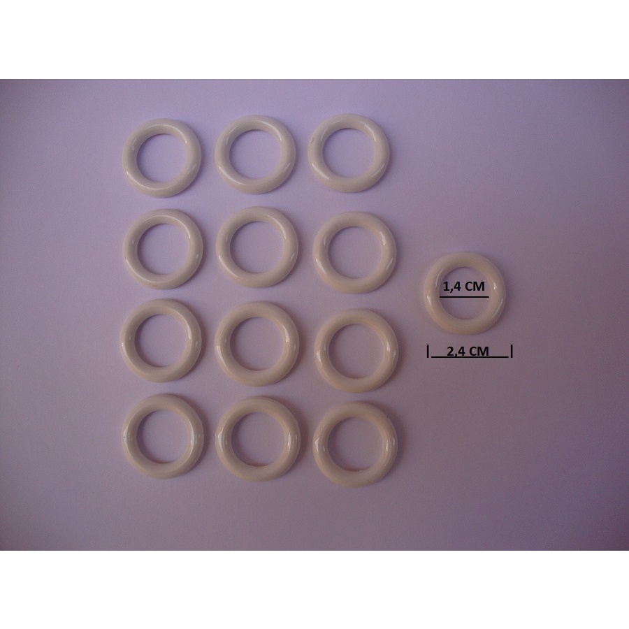 Argola Plástica N° 15 Branca Artesanato 144 Unidades | Shopee Brasil