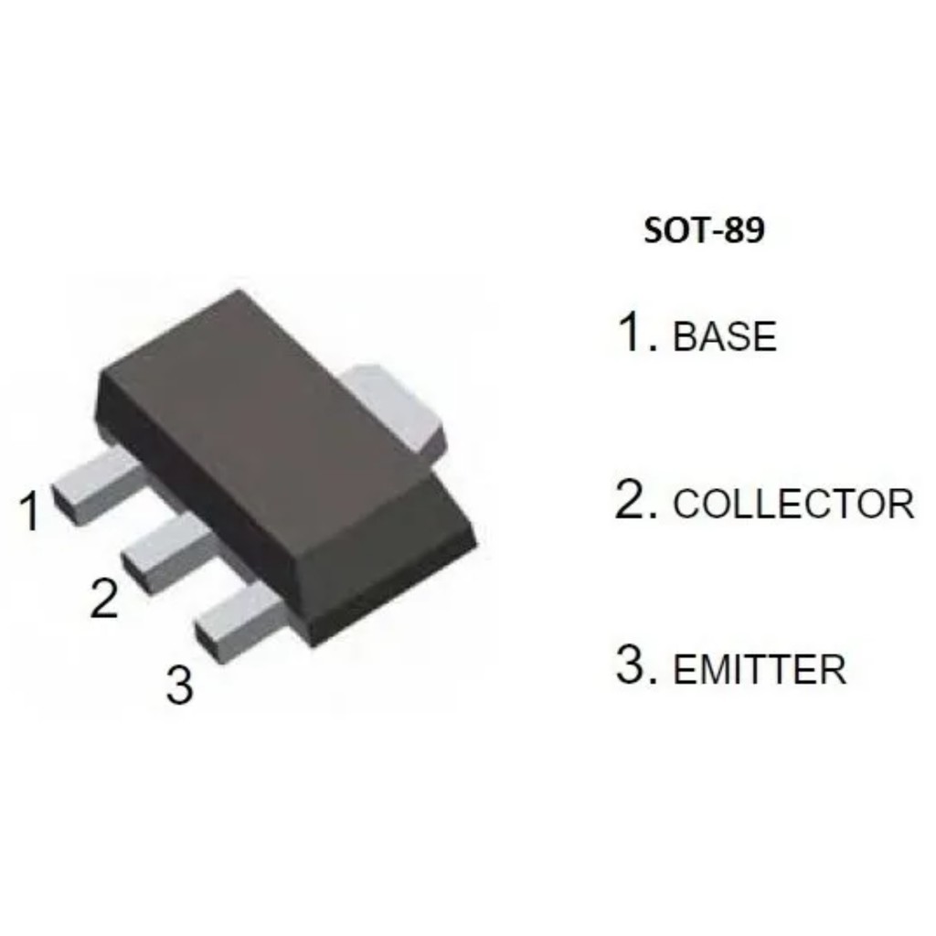 Transistor Npn D882 Smd (10pçs) 3a 40v Arduino Sot-89 | Shopee Brasil