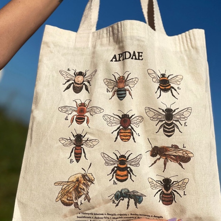 Bolsa Sacola Ecobag Abelhas | Shopee Brasil