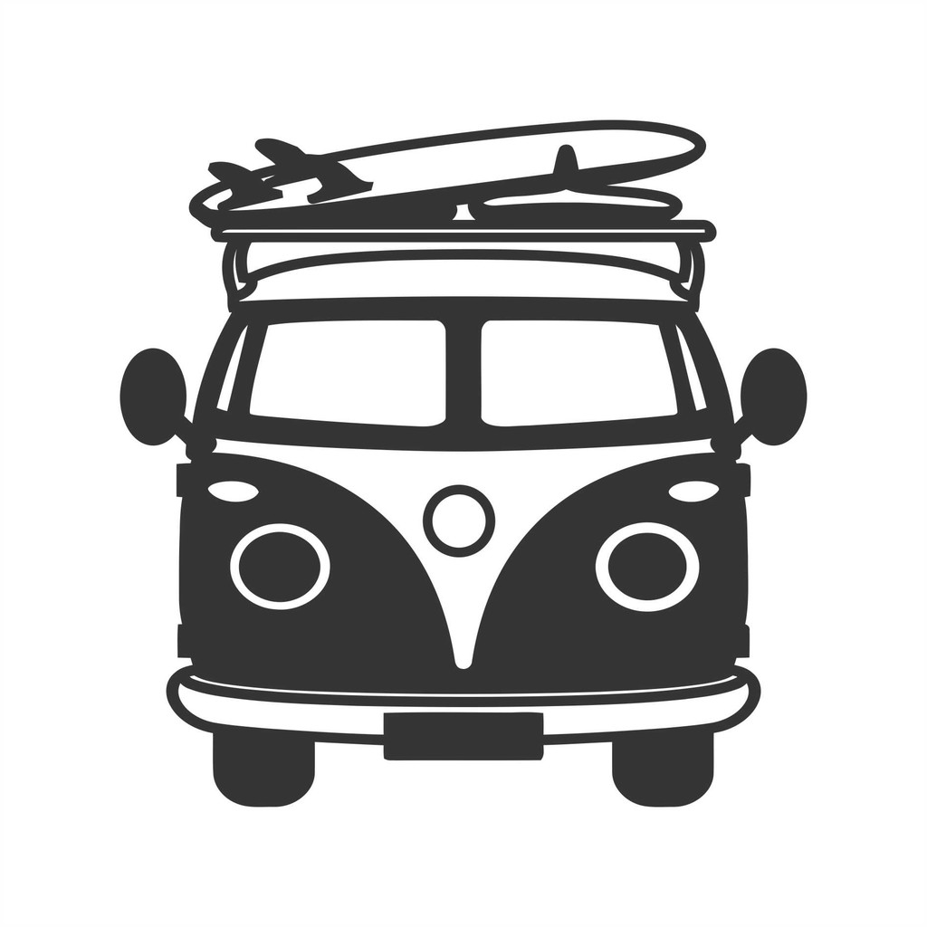 Adesivo Kombi Surf Praia Surfista 10x10cm | Shopee Brasil