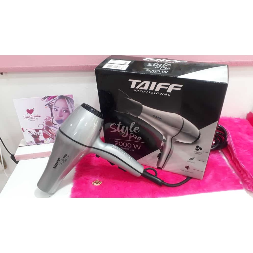 SECADOR TAIFF STYLE PRO 2000W 127V PRATA | Shopee Brasil