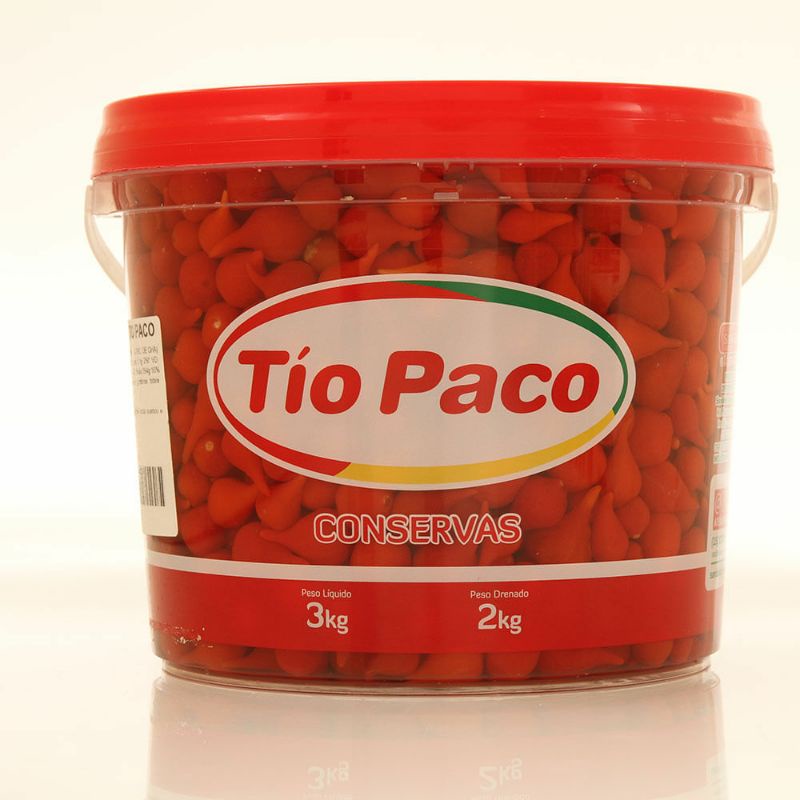 Pimenta Biquinho Tio Paco 3kg-Balde | Shopee Brasil