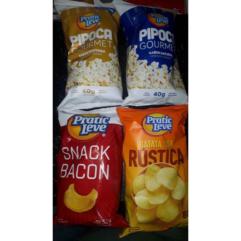 kit batata rústica, bacon e pipoca gourmet (estourada a ar) | Shopee Brasil