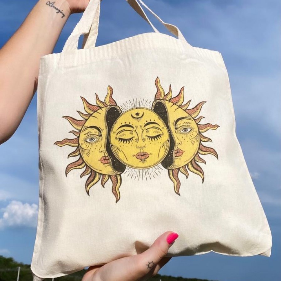 Bolsa Feminina Praia Ecobag Astral Lua Cheia | Shopee Brasil