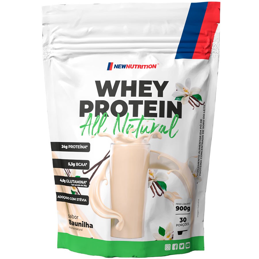 Whey Protein Concentrado All Natural Newnutrition | Shopee Brasil