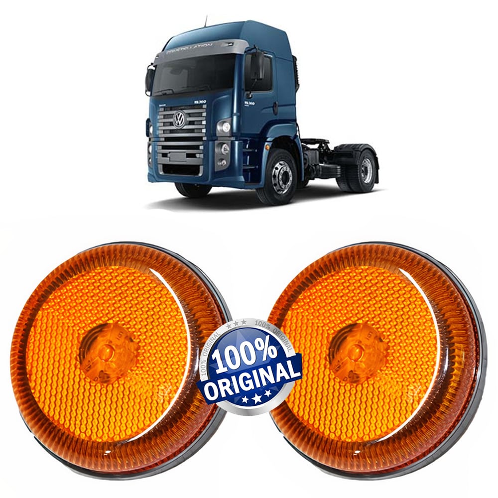KIT 2 Lanterna Lateral Caminhão VW Constellation 25390 26390 LED ...