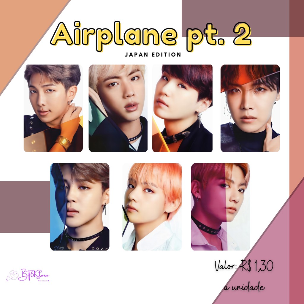 Cards BTS AIRPLANE. PT2 | Shopee Brasil