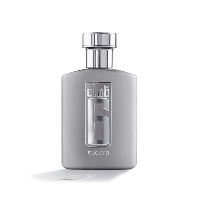 Colônia Desodorante Club 6 Prata/Cinza Perfume Eudora Original 95 ml | Shopee Brasil