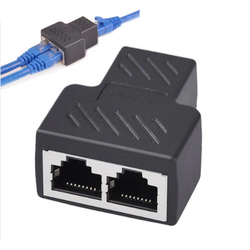 Conector de Cabo de Rede RJ45 1 para 2 XT-2130 XTRAD | Shopee Brasil