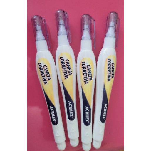 corretivo liquido de caneta 5 ml escolar acrilex | Shopee Brasil