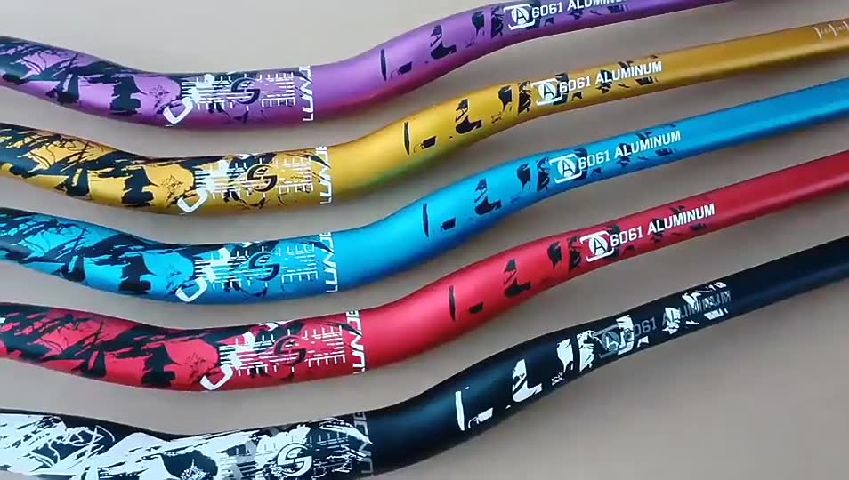 (entrega hoje) LUNJE Guidão De Bicicleta De Liga De Alumínio 318mm780mm ...